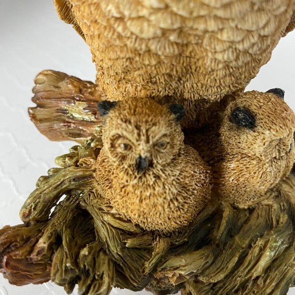 Castagna | Art | Vintage 989 Castagna Italy Owl With Owlets Sculpture ...